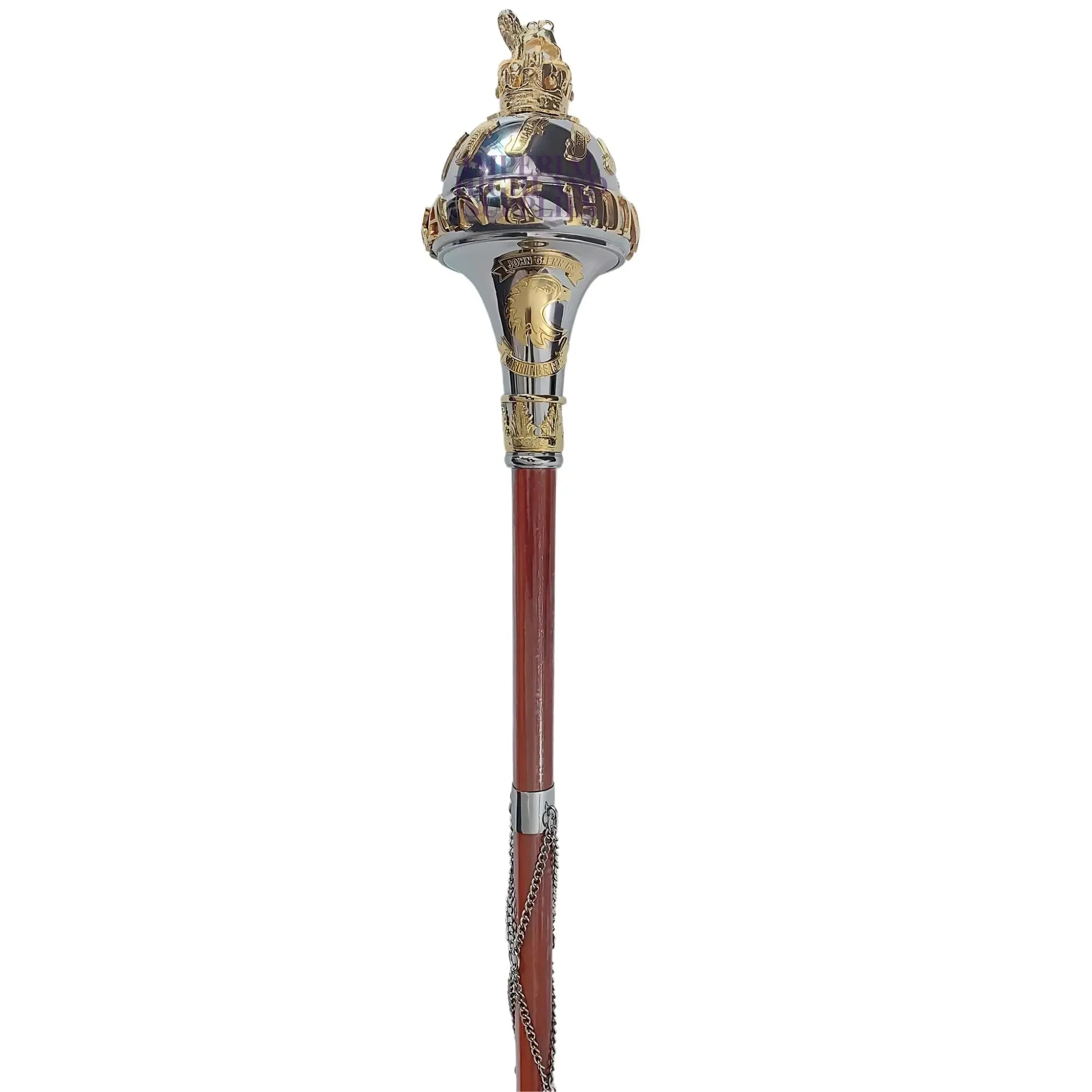 Drum Major Ceremonial Custom Made Mace With Battle Honors